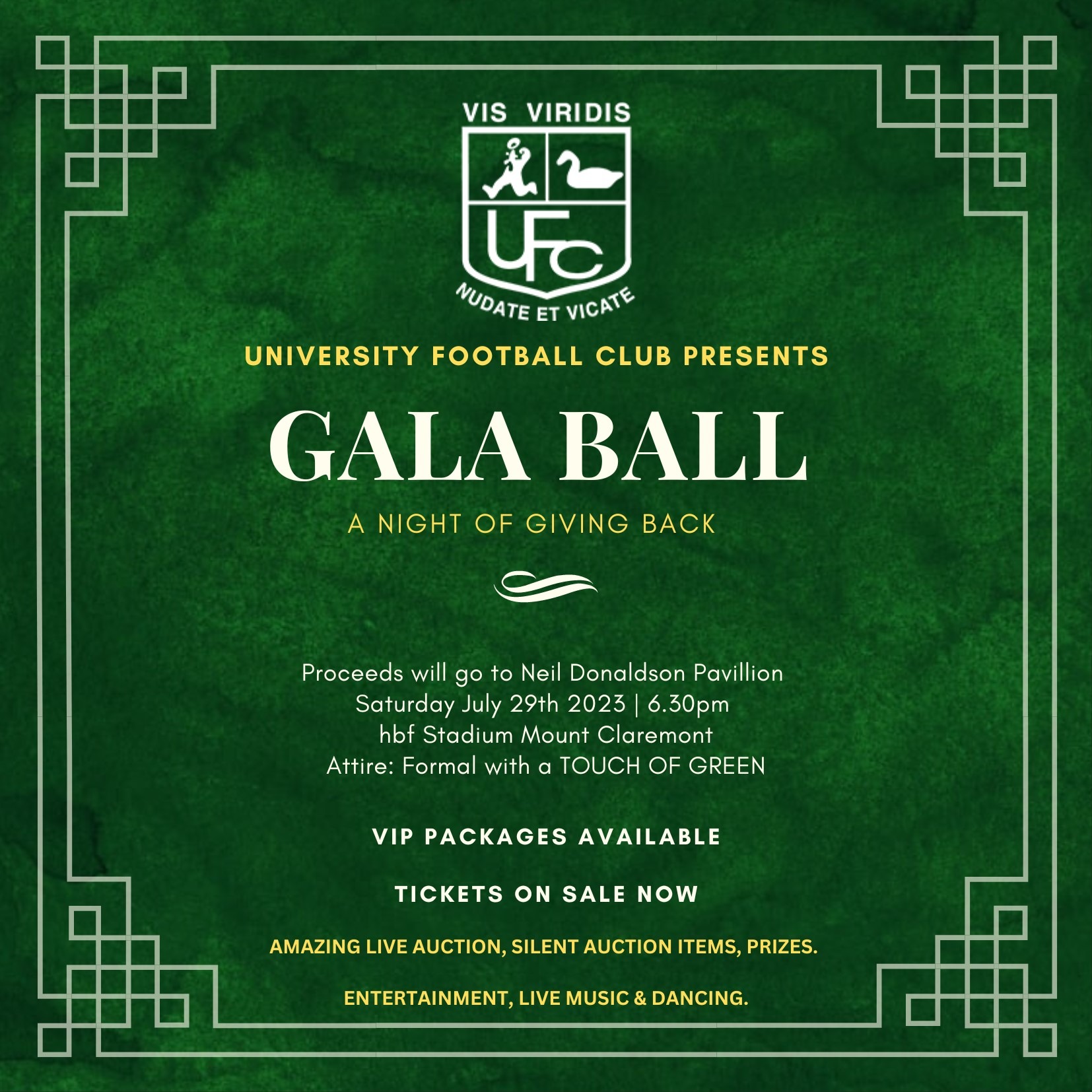 UFC Gala Ball - UWA Football Club